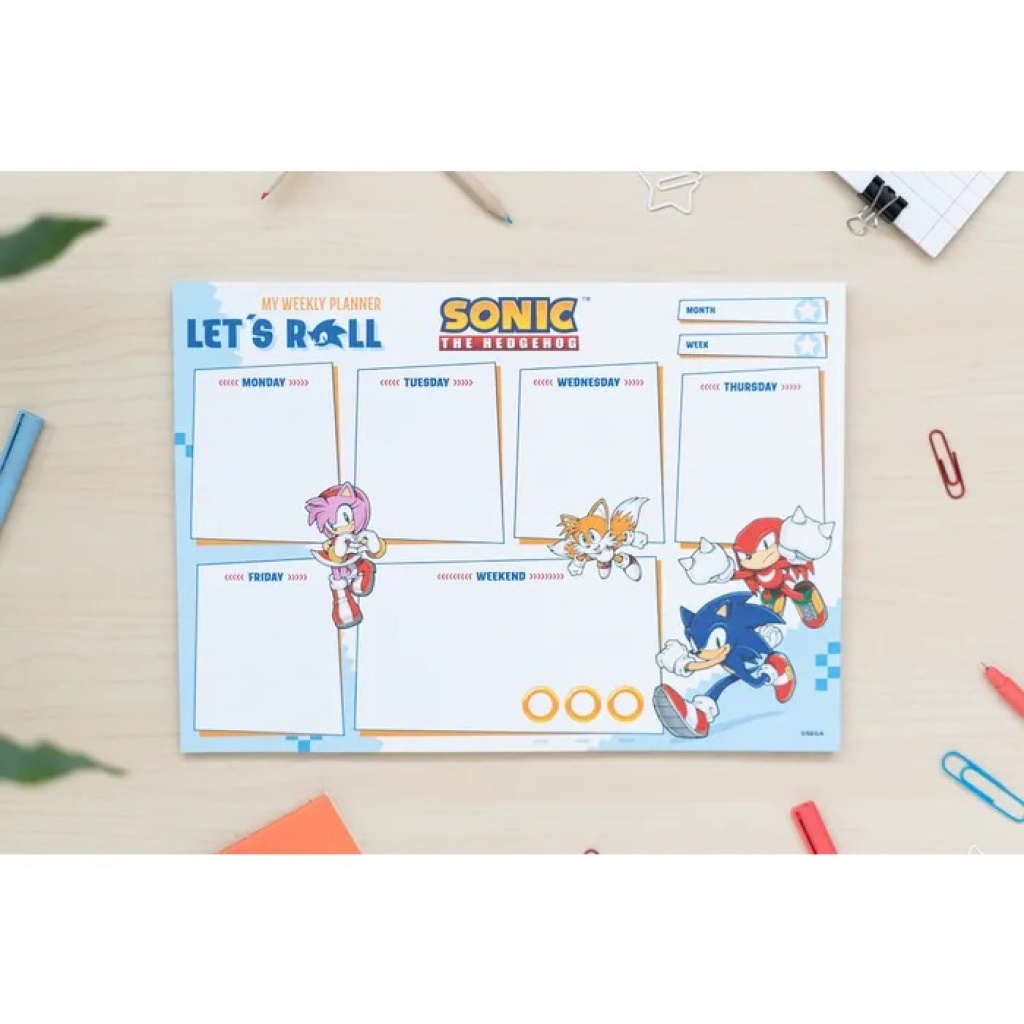 SONIC A4 WEEKLY PLANNER | BPSA40044 - EZ Store | A unique shopping ...